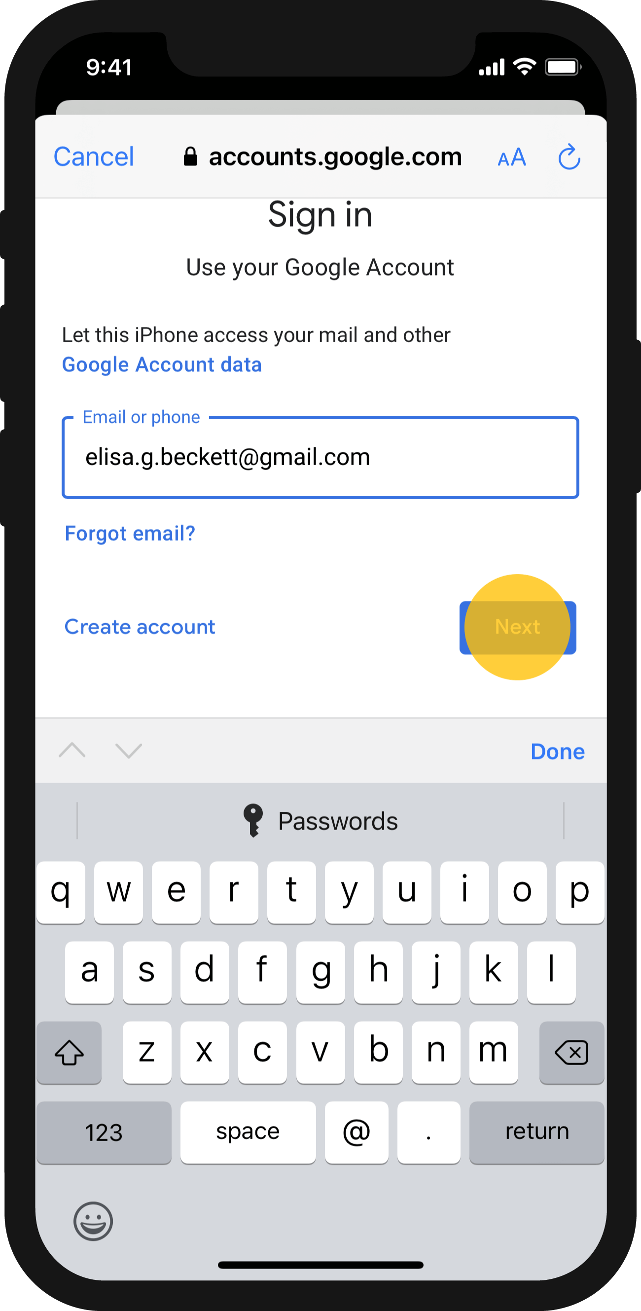 Get started with Google on iPhone® Sign in to your Google Account When ...