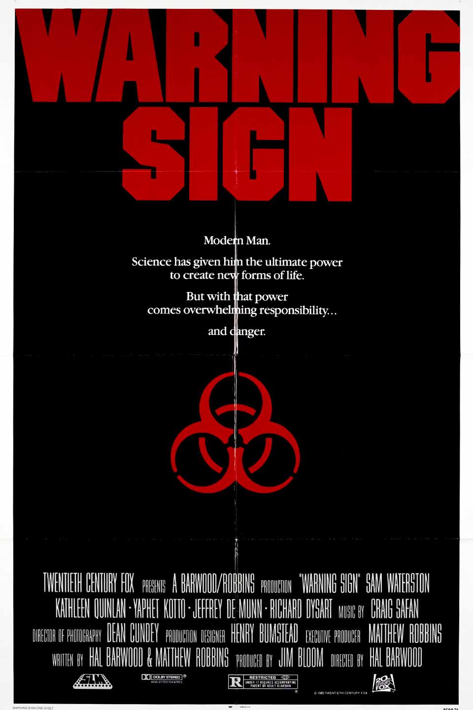 Warning Sign (film) - Alchetron, The Free Social Encyclopedia